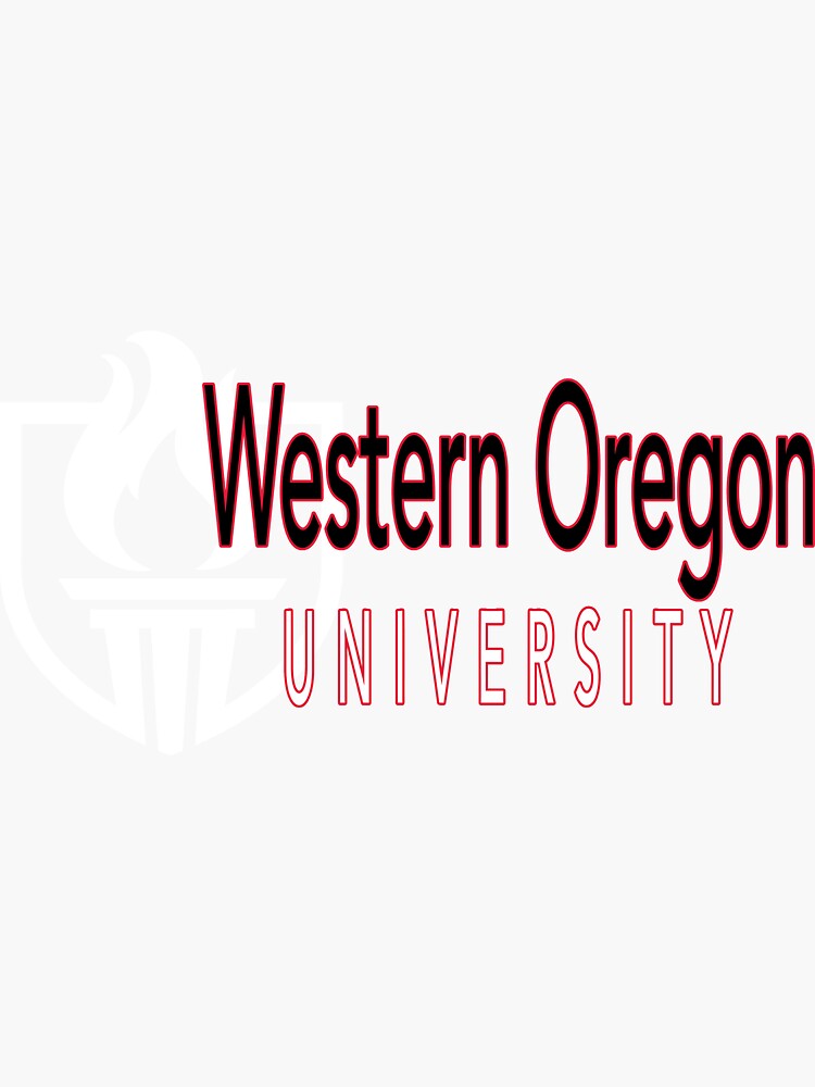 "Western Oregon University" Sticker for Sale by cangcang | Redbubble