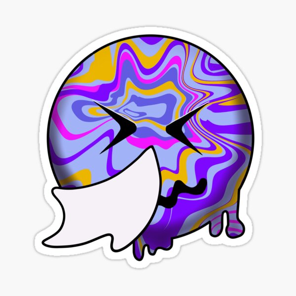 "Trippy sneeze emoji" Sticker for Sale by mintiiluna | Redbubble