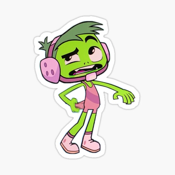 "Beast Boy sticker " Sticker for Sale by best-shows | Redbubble