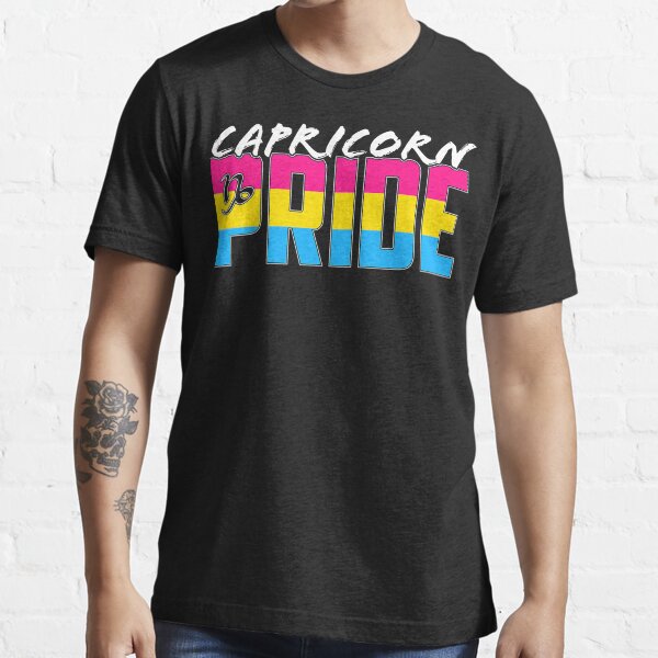 "Capricorn Pansexual Pride Flag Zodiac Sign" T-shirt by AnthonBallon ...