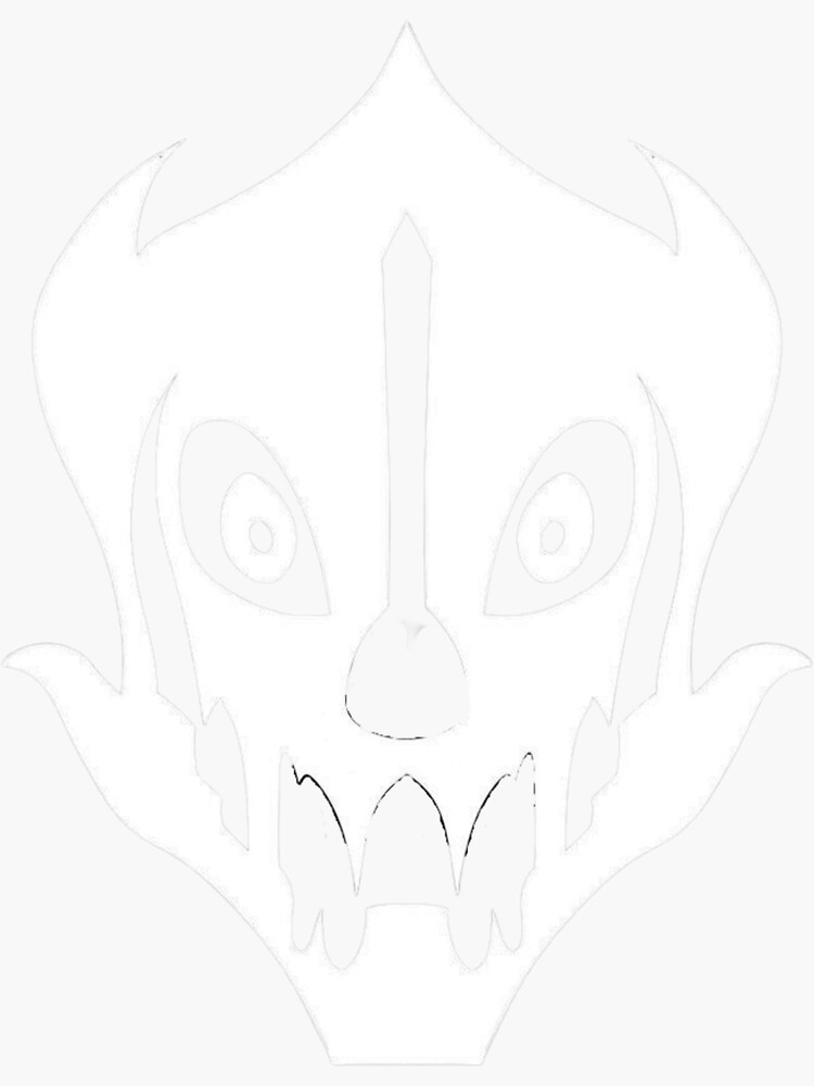 "Gaster White Calavera" Sticker for Sale by JoseAguilar-m | Redbubble