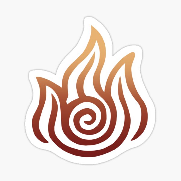"Avatar Fire Bending Symbol" Sticker for Sale by madebyeva | Redbubble