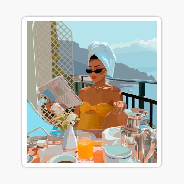 "Cubic Girl " Sticker for Sale by designbyhailey | Redbubble