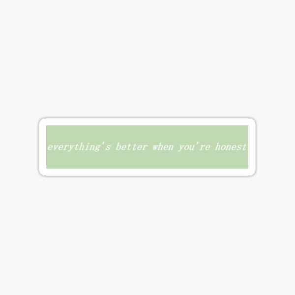 "Honesty" Sticker for Sale by shyannramsaran | Redbubble