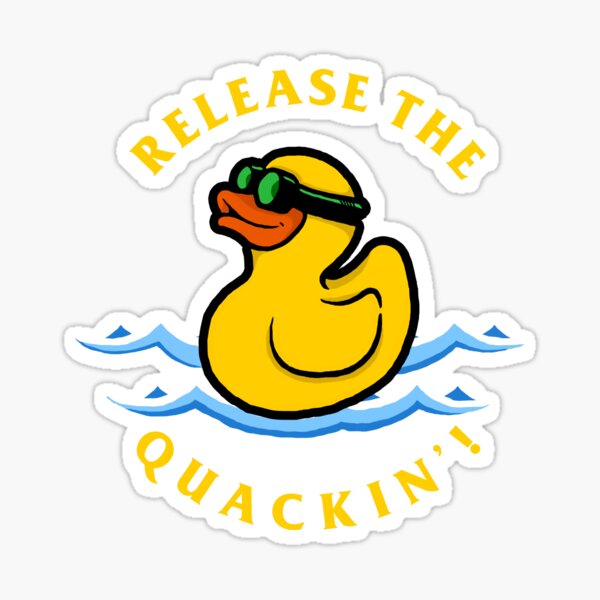 "Yellow Duck" Sticker for Sale by SleepyWraith | Redbubble