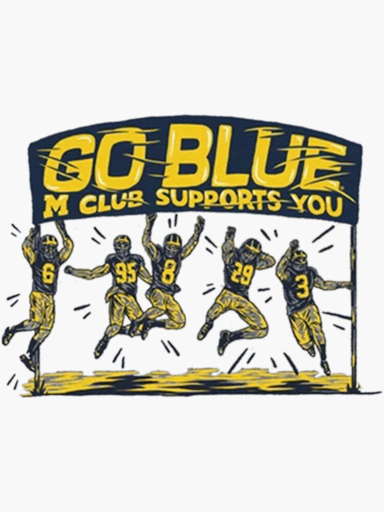 "Michigan Football M Club Banner" Sticker for Sale by bynh | Redbubble