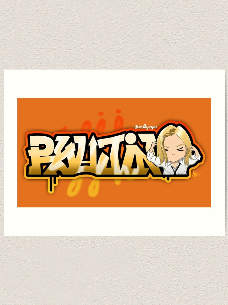 "Itzy - Ryujin (Graffiti/Chibi)" Art Print for Sale by artbyzym | Redbubble