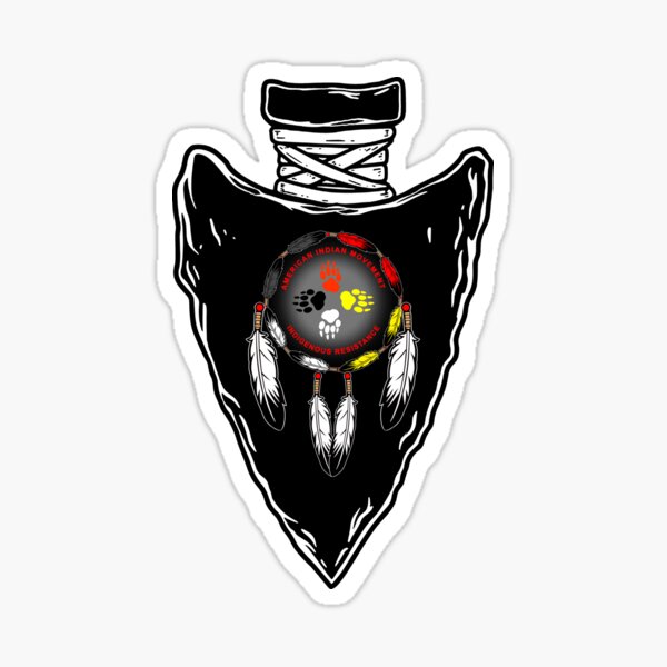 "ARROWHEAD 2 (AIM)" Sticker for Sale by hornedquad | Redbubble