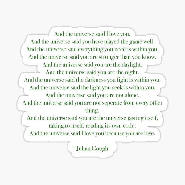 "Minecraft End Poem" Sticker for Sale by kaytru12 | Redbubble