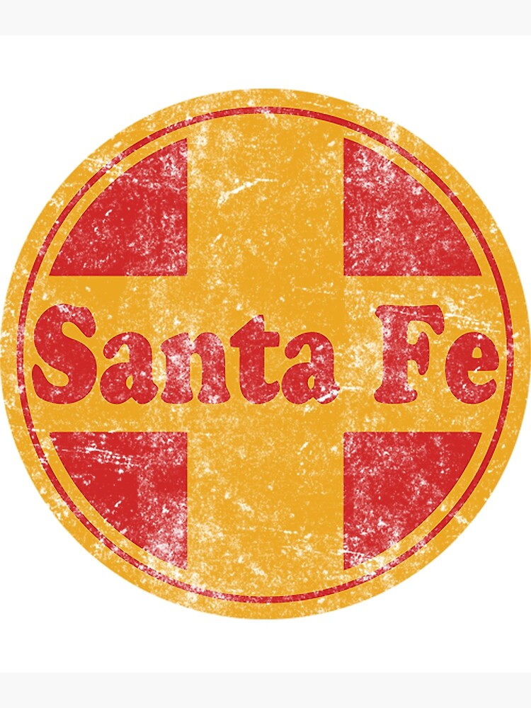 Póster «Camiseta de Santa Fe Logo del ferrocarril de Santa Fe ...
