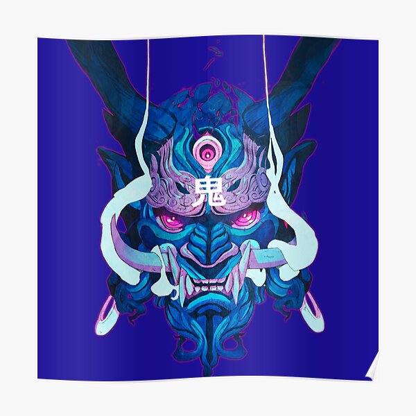 Blue Oni Posters | Redbubble