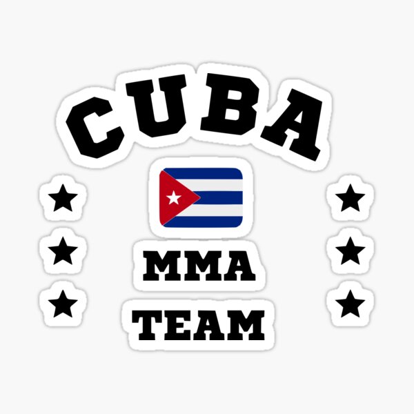 "Cuba MMA team" Sticker for Sale by OMdesigns93 | Redbubble