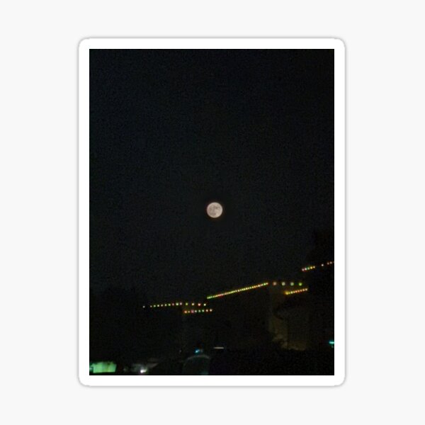 "On a Full Moon" Sticker by JeiBleu | Redbubble