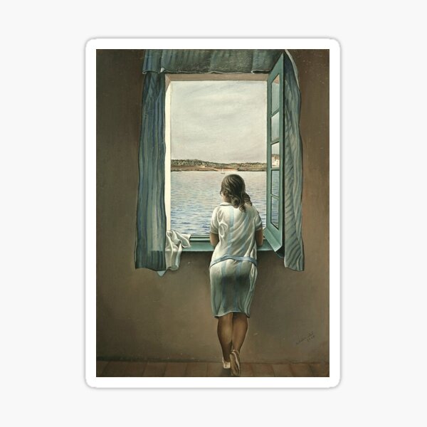 "Figure at a Window, 1925 by Salvador Dali" Sticker for Sale by ...