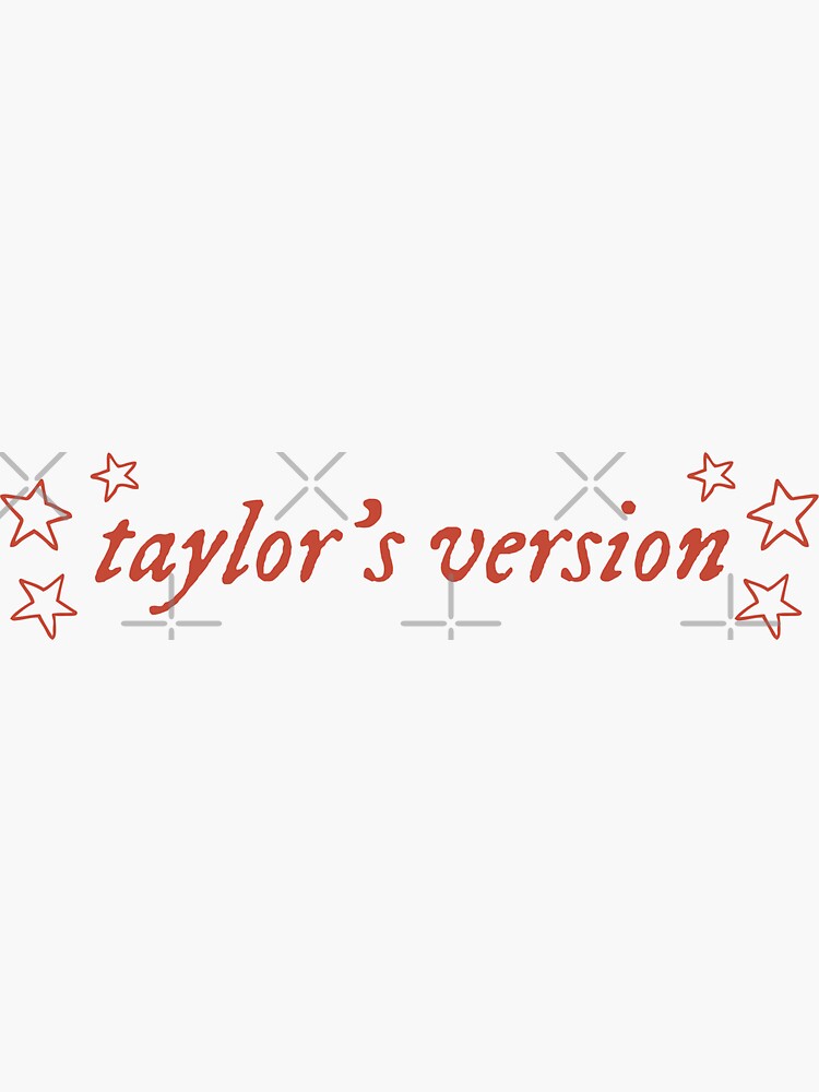 "Taylor's Version Red Album" Sticker for Sale by heyvisuals | Redbubble