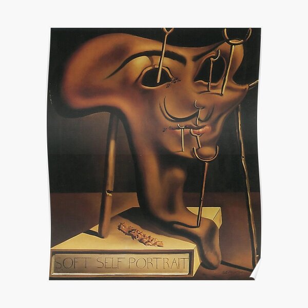 "Soft Self-Portrait with Fried Bacon, 1941 by Salvador Dali" Poster by ...