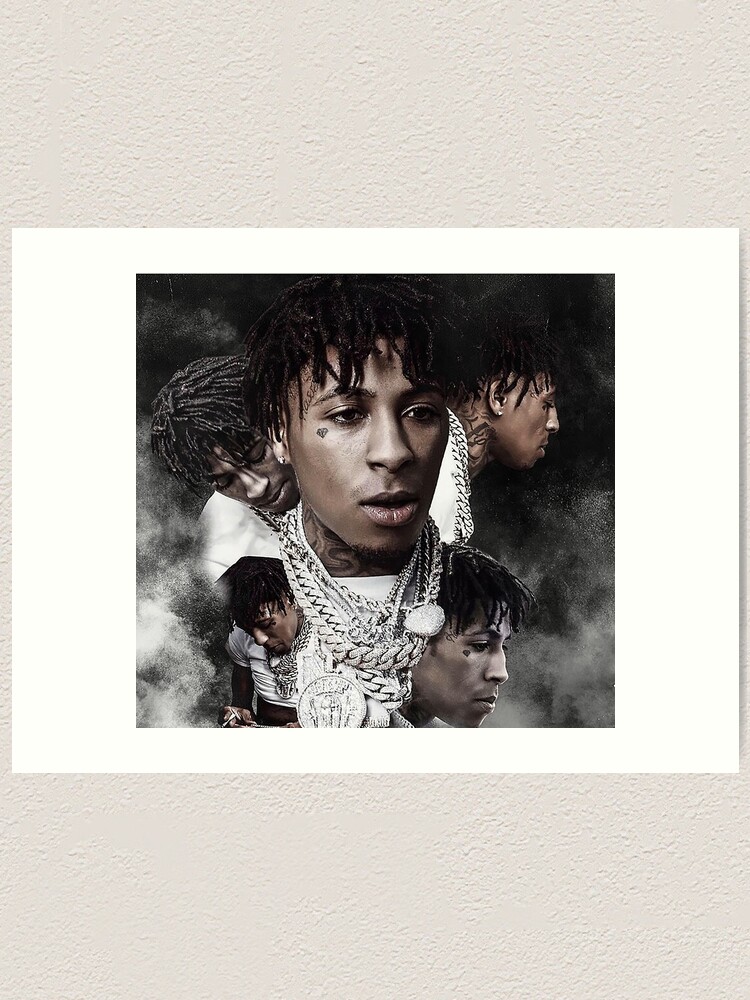 "NBA YoungBoy Black and White" Art Print for Sale by justicegridaa ...