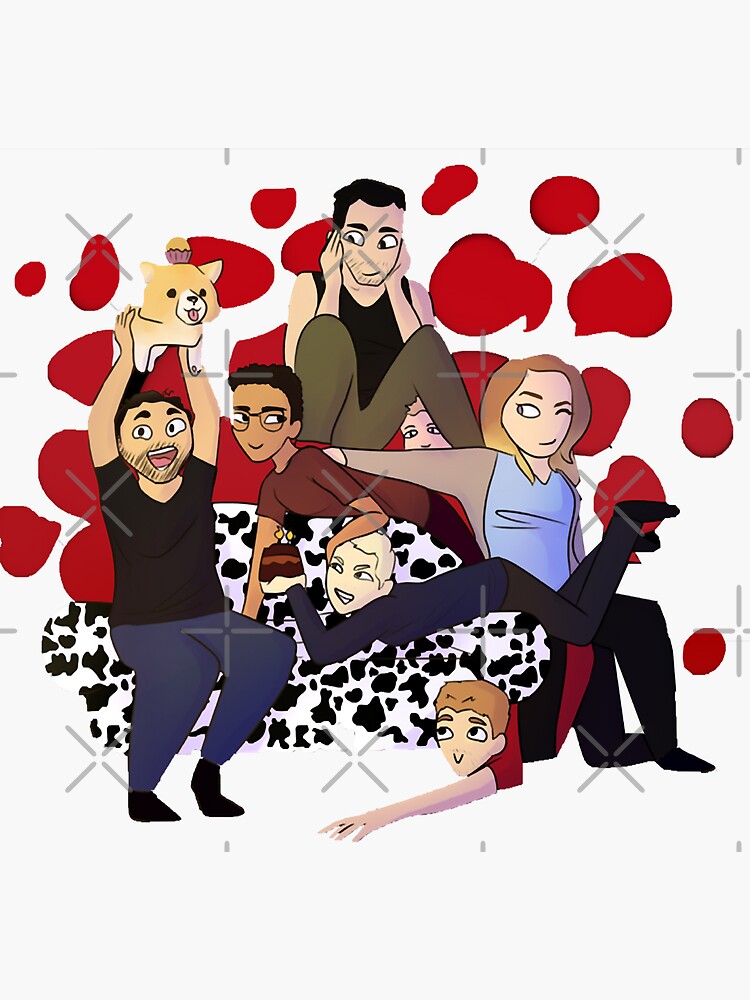 "The Updated Days Cow Chop - Cow Chop Logo Funny demonitized" Sticker ...