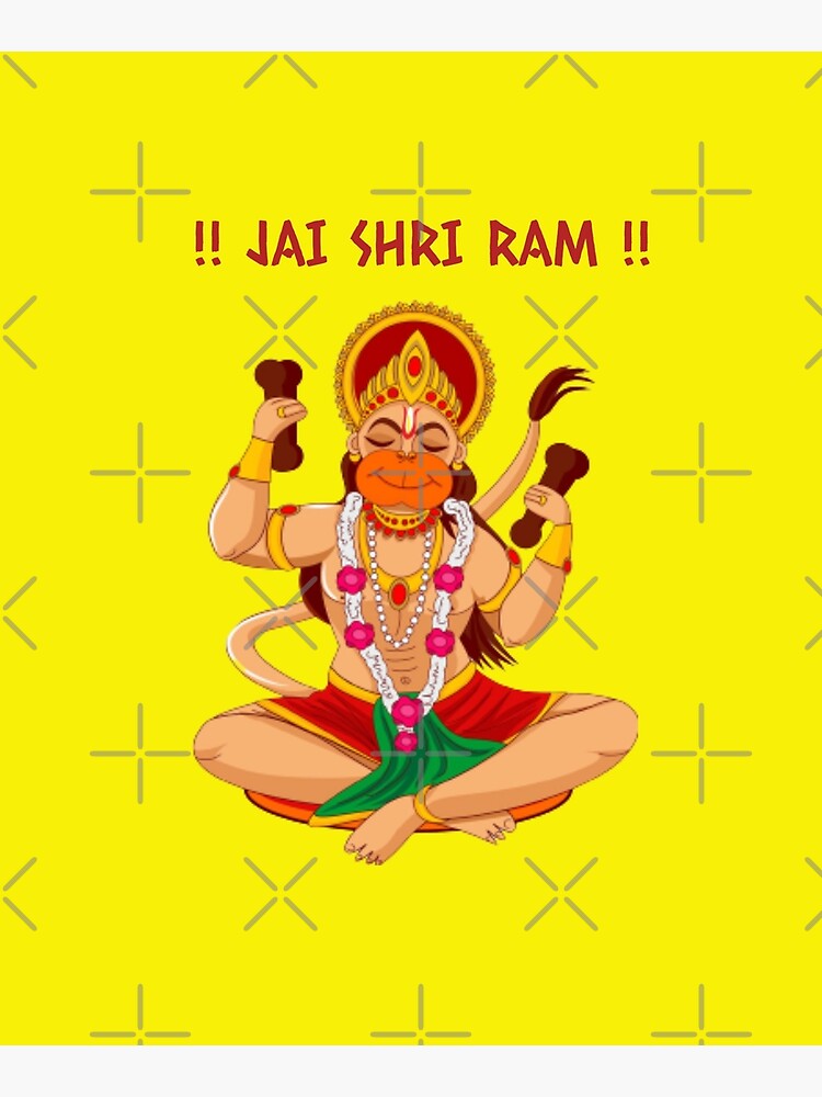 "Smiling Lord Hanuman ji chanting Jai Shri Ram and giving us blessings ...