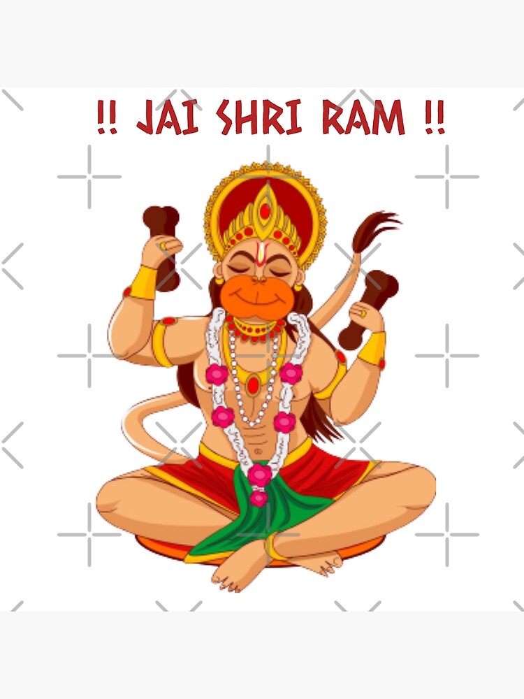 "Smiling Lord Hanuman ji chanting Jai Shri Ram and giving us blessings ...