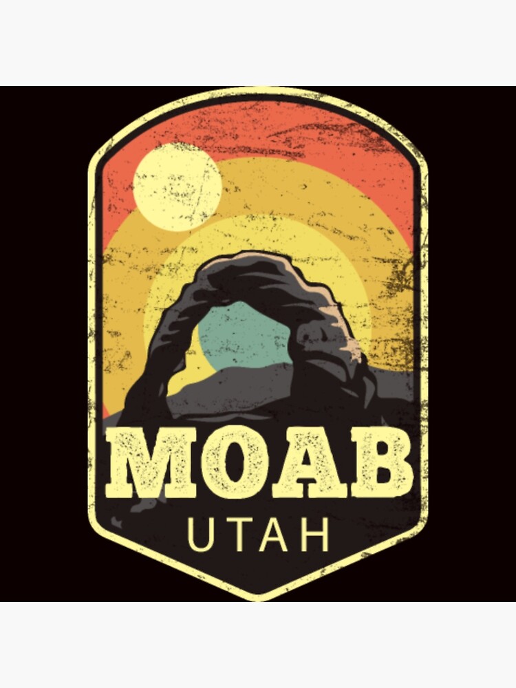 "Moab Arches Hexagon Outdoors Badge | Moab Utah" Poster by Elean62 ...