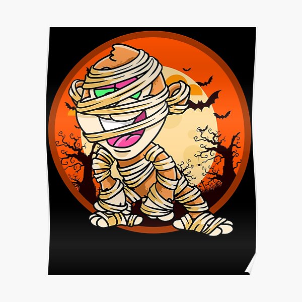 "Cute Spooky Halloween Mummy Monkey Costume Ape" Poster for Sale by ...