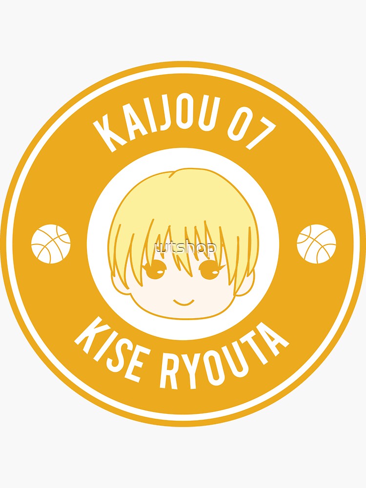 "KNB Badge - Kaijou 7 Kise Ryouta" Sticker for Sale by wtshop | Redbubble