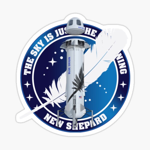 "Blue Origin " Sticker for Sale by StockSomewhere | Redbubble