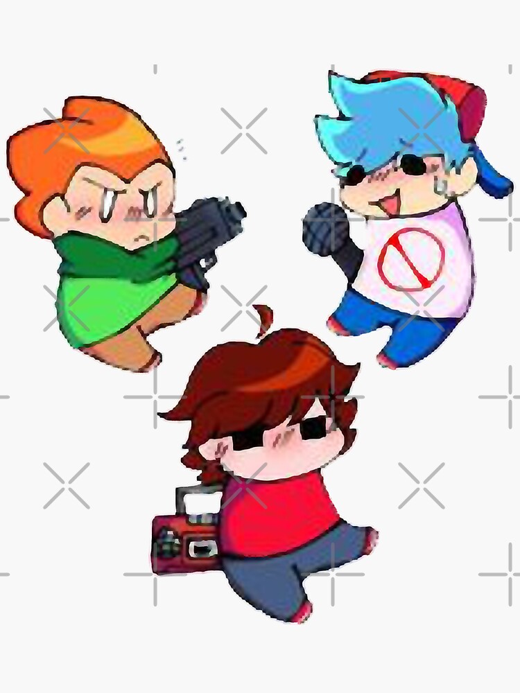 "Friday Night Funk characters - Kids Adult Gift Classic" Sticker for ...