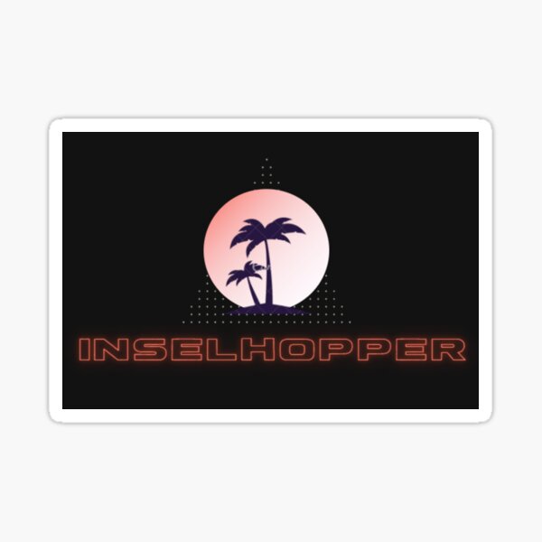 "Island hopper" Sticker for Sale by Designs-by-Nash | Redbubble