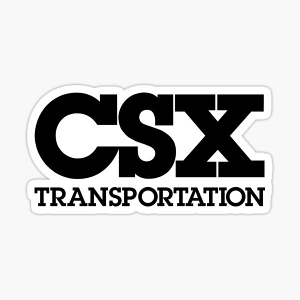 "Csx Transportation (Black Version)" Sticker for Sale by h2cinedesign ...