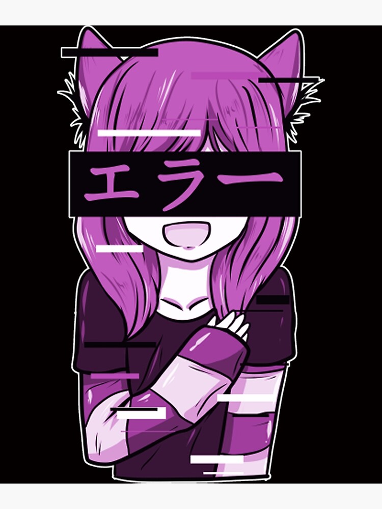 "Anime Manga Girl Censored Error" Art Print for Sale by DuPois92 ...