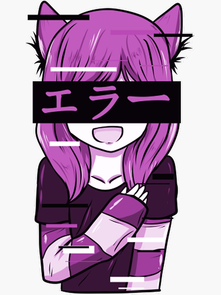 "Anime Manga Girl Censored Error" Sticker for Sale by DuPois92 | Redbubble