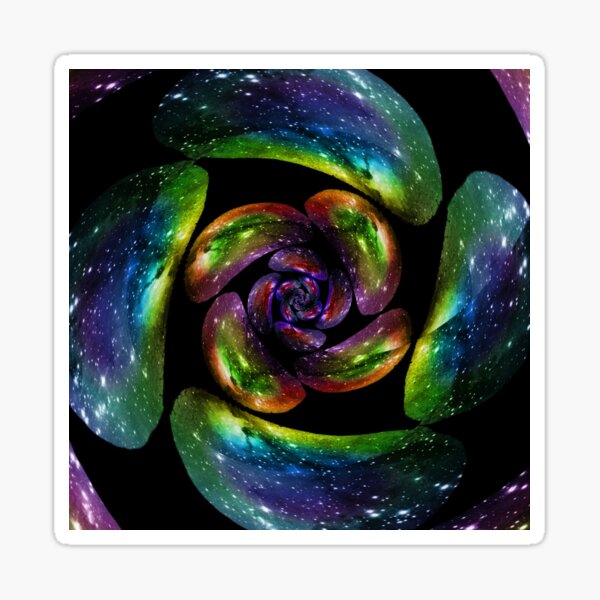 "Rainbow Solar System Planet Galaxy Rose" Sticker for Sale by ...