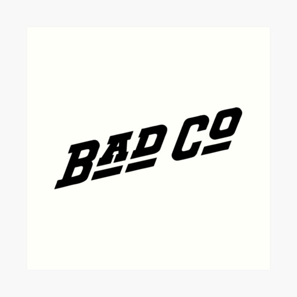 "Bad Company Bad Co Logo" Art Print by tunables | Redbubble