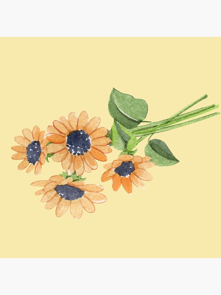 "Watercolor sunflower - cottagecore aesthetic" Poster for Sale by ...