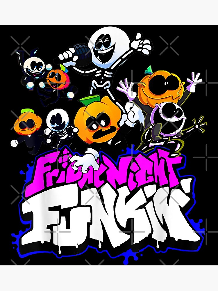 "Friday Night Funkin Skid and Pump mode T-Shirt Essential classic ...