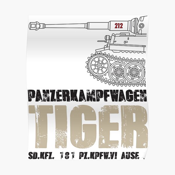 "TIGER TANK" Poster by PARAJUMPER | Redbubble