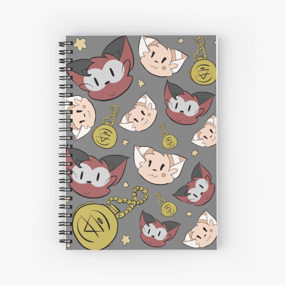 "Twelve Chibi Pattern" Spiral Notebook for Sale by PetPyves | Redbubble