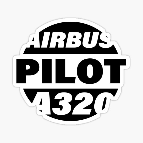 "Airbus A320 Pilot" Sticker for Sale by MagicFlightCrew | Redbubble