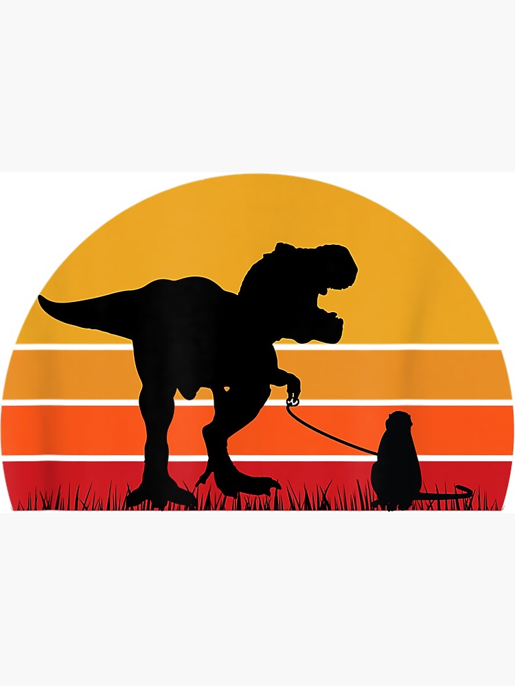"T-Rex Walking Baboon Monkey Trex Tyrannosaurus Ape Africa " Poster by ...