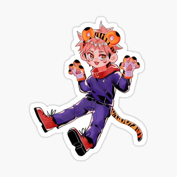 "Jujutsu Kaisen Itadori Yuuji sticker (tora ver.?)" Sticker for Sale by ...