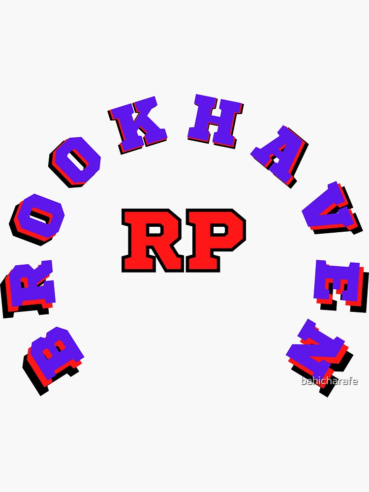 "Brookhaven RP" Sticker for Sale by bahicharafe | Redbubble