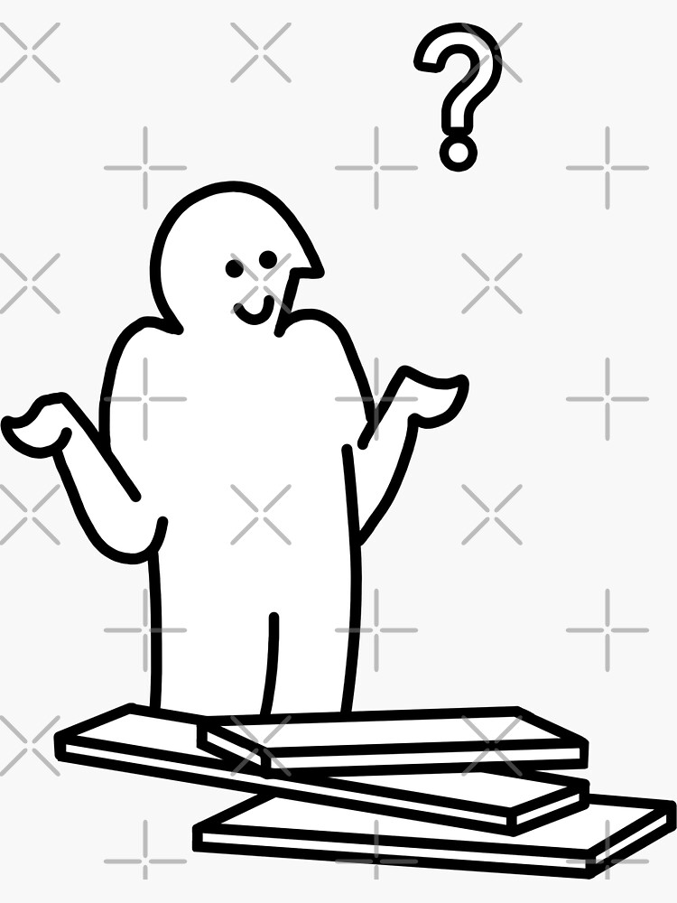 "Instructions Unclear" Sticker for Sale by myweirdbrain | Redbubble