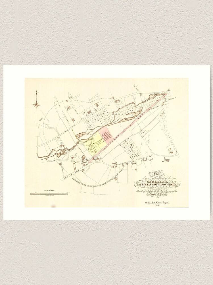 "Plan of Cemetery Road / Ecclesall Road / Sharrow Vale area Sheffield ...