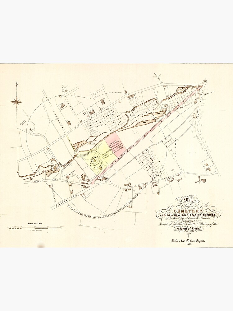 "Plan of Cemetery Road / Ecclesall Road / Sharrow Vale area Sheffield ...