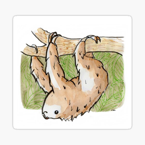 "Hanging out" Sticker for Sale by rebeccatighe | Redbubble