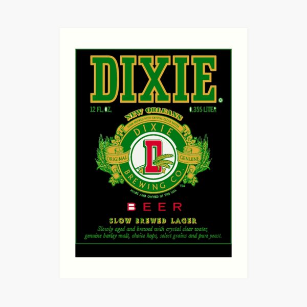 "DIXIE BEER LOGO" Art Print for Sale by SusanCVigil | Redbubble