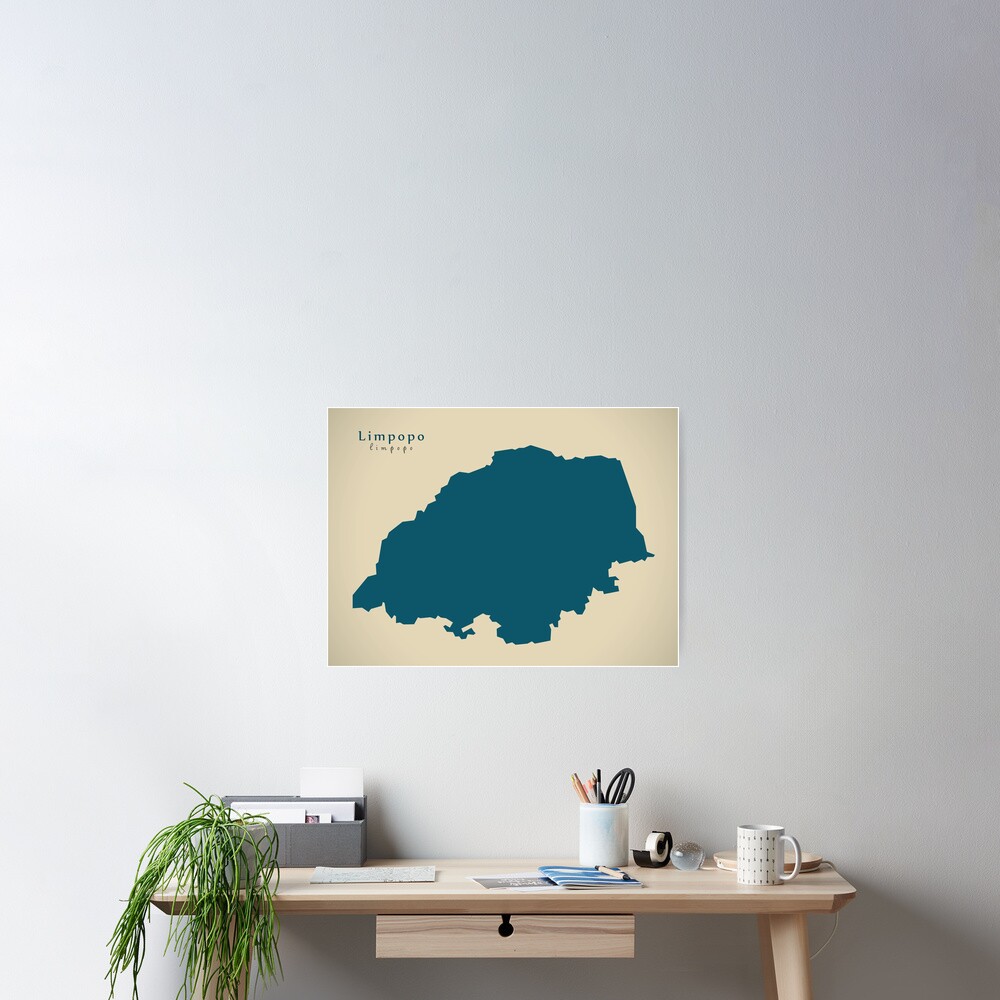"Modern Map - Limpopo province map South Africa ZA" Poster for Sale by ...