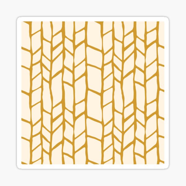 "Branching Out Pattern Cream Gold" Sticker by inkjevetta | Redbubble